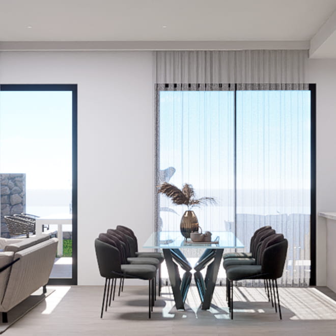 Obra nueva con vistas al mar en venta en España